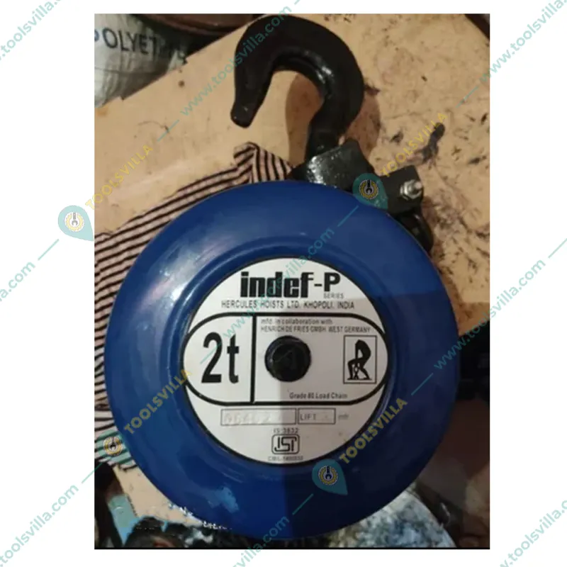 Bajaj Indef P Series 2 Ton Double Fall Chain Pulley Block With 8 mm ...