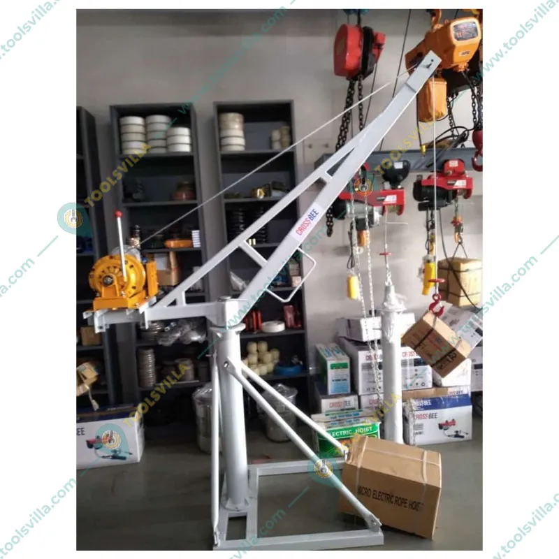 CROSSBEE 500 kg Capacity 360° Mini Crane With Electric Clutch Winch, 5 ...