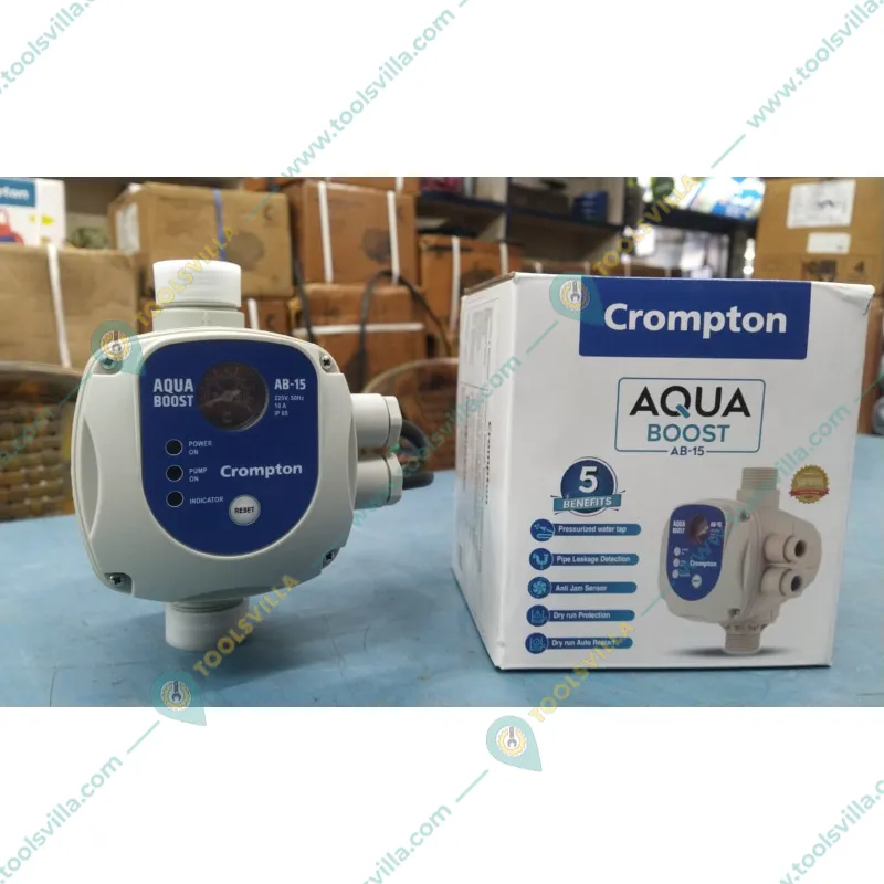 Crompton (AB-15) 1 inch, 1.5 HP Aqua Boost Water Pump Controller With 1 ...