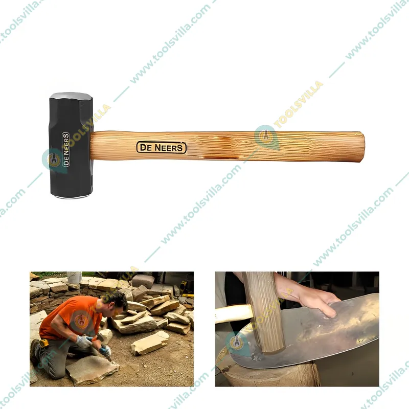 DE NEERS 6000 gms Sledge Hammer with Wooden Handle