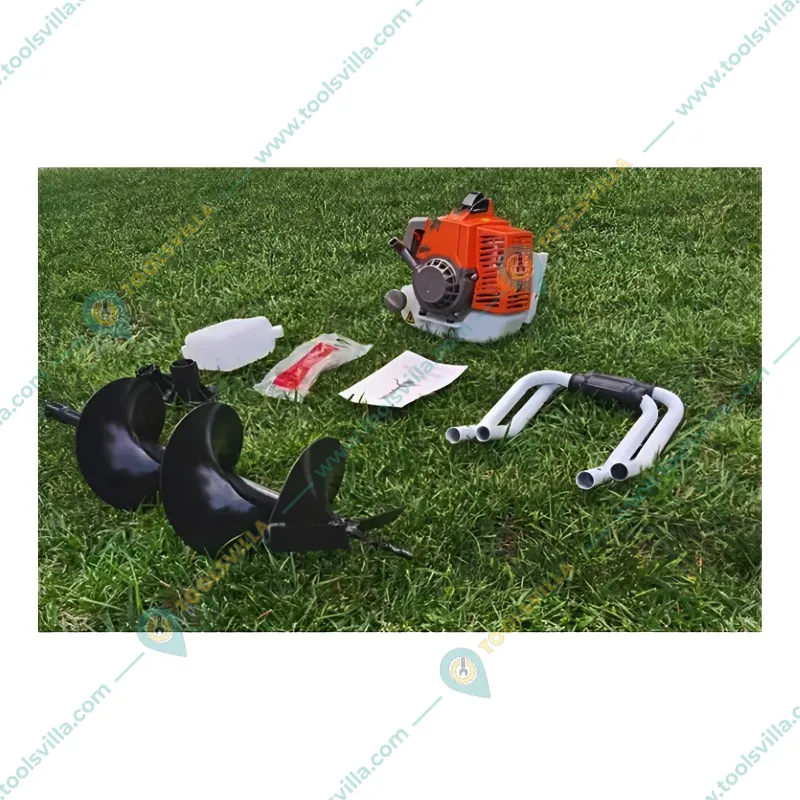 2.6 HP Earth Auger with 12 inch Auger Bit