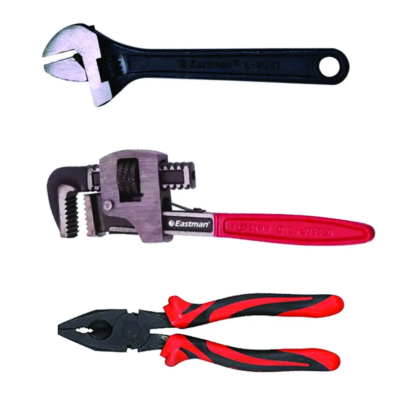 Eastman Hand Tools Combo Pack : 300 mm Adjustable Wrench (E-2051P),250 ...