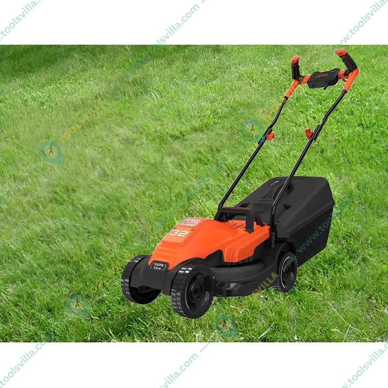 1200W, 32cm Electric Lawn Mower with Bike Handle