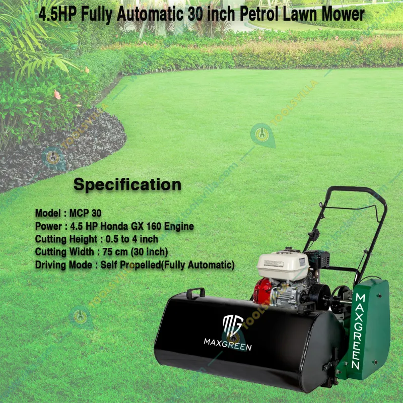 MCP30, 4.5HP Fully Automatic 30 inch Petrol Lawn Mower