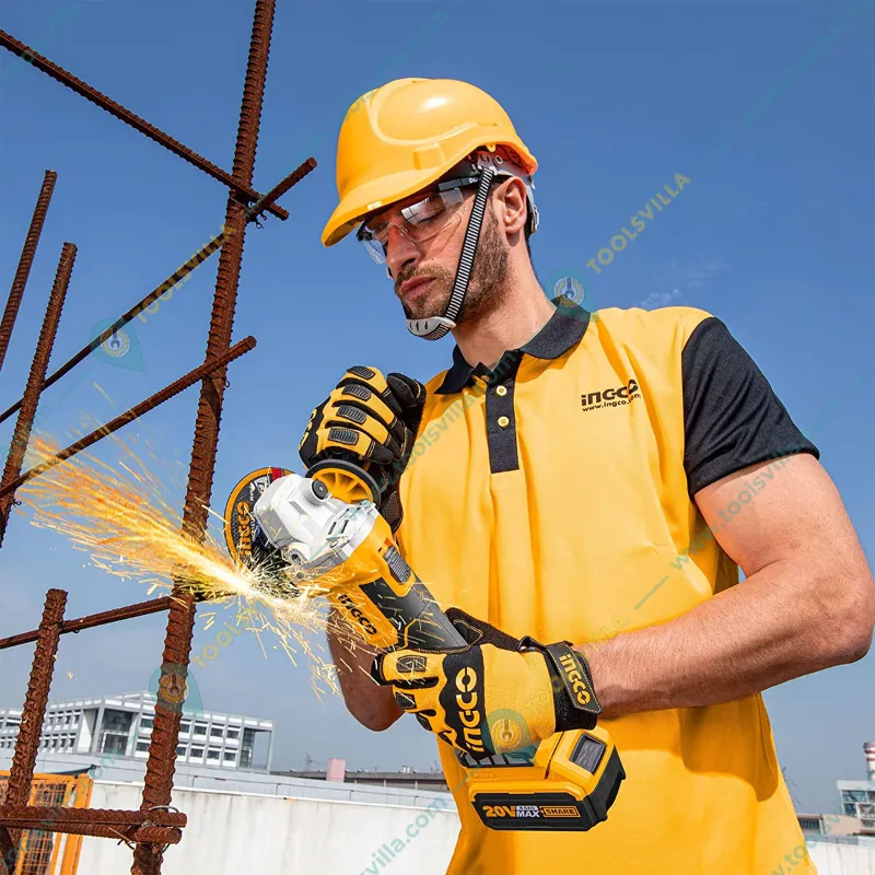 Ingco 8500 RPM Cordless Angle Grinder (CAGLI1001)