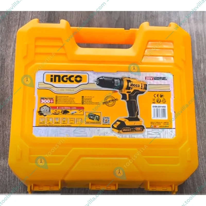 INGCO 10 mm Lithium-ion Impact Drill With Battery, Charger and ...
