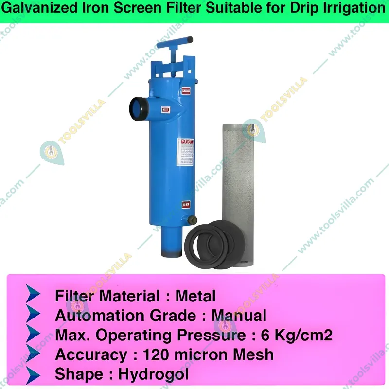 GI Screen Filter Suitable for Drip Irrigation