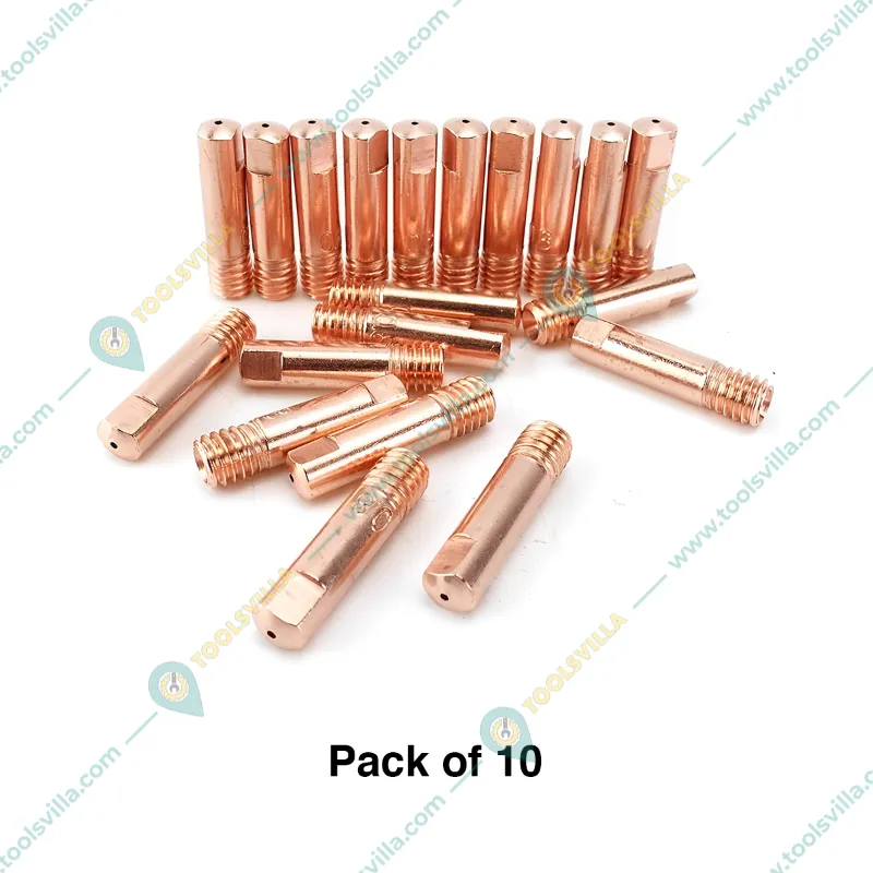 Mig Welding Tips M6*0.8mm*45 (Pack of 10 Pcs.)