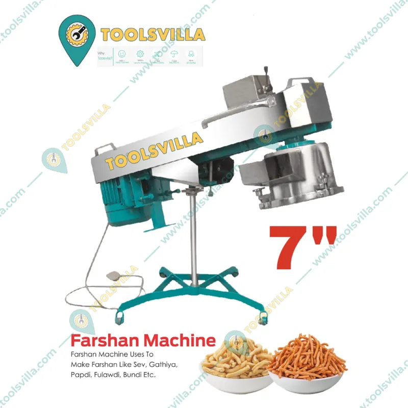 Generic ( Made in India ) - Namkeen Farsan Machine 7 Inch, 35 Kg/Hr