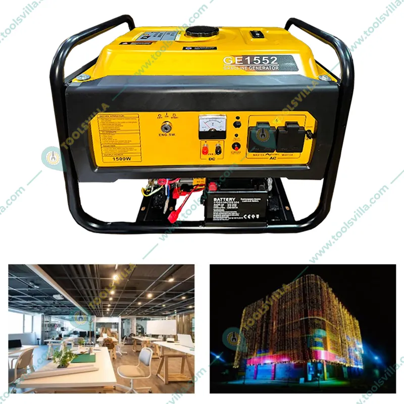 Heavy Duty 1KVA Single Phase Self Start Portable Petrol Generator