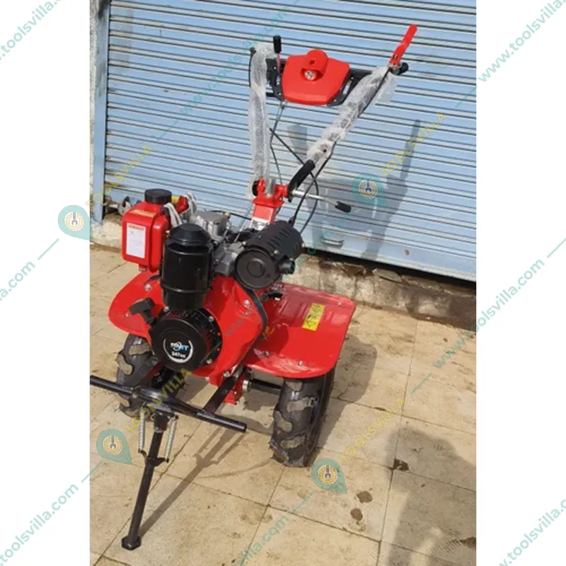 Generic (Imported) - Heavy Duty 173F Recoil Start 7 HP Diesel Power Tiller with Free Accessories