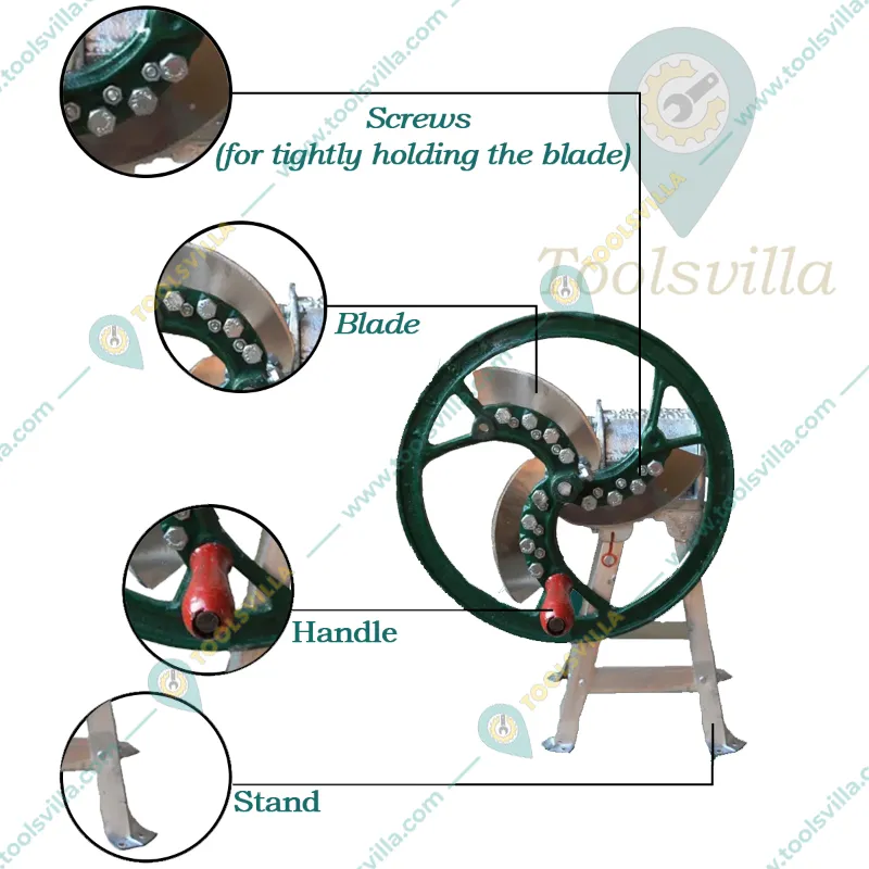 Hand Operated Table Top Angle Fitted 3 Blades Saag Cutter Machine with ...