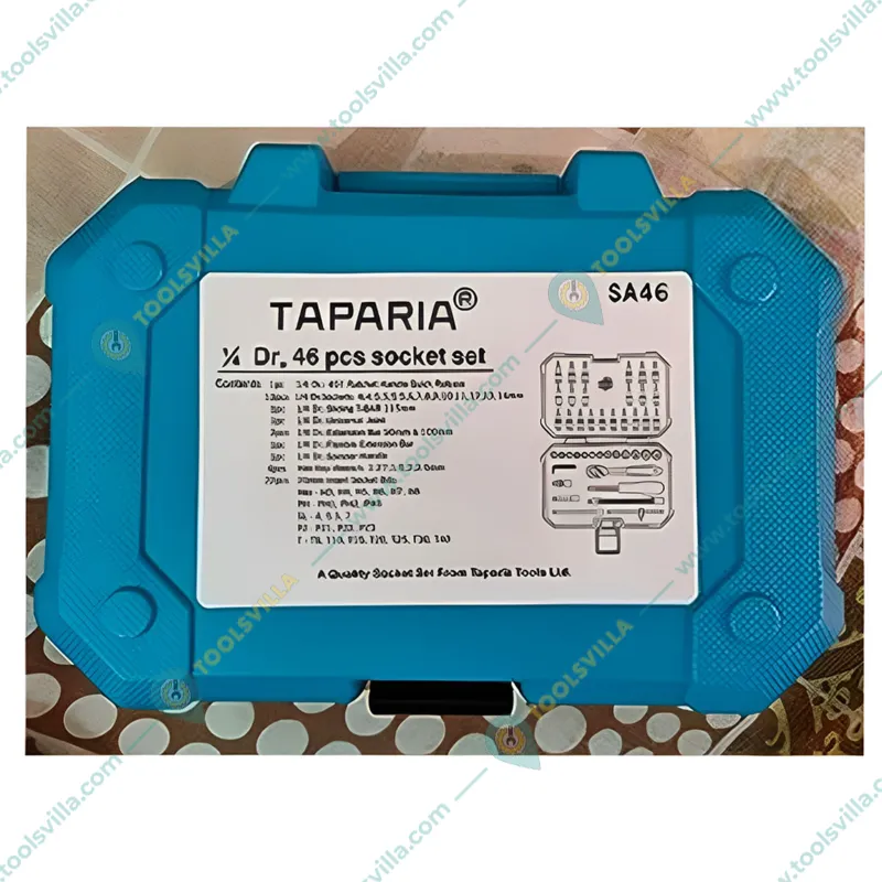 Taparia 1/4 Inch 46 Pcs Socket Set (SA46)
