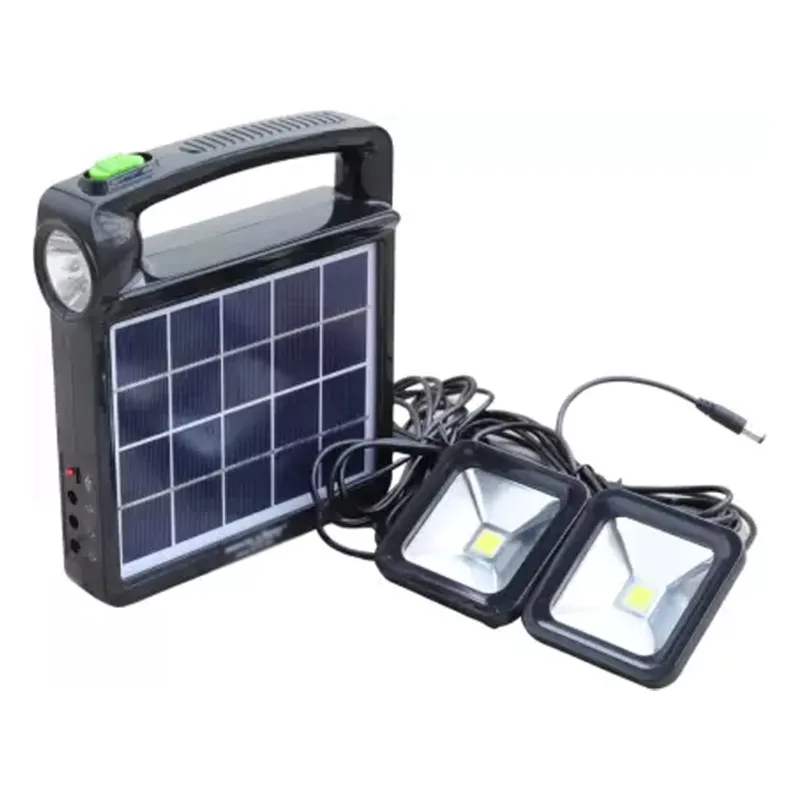 Solar Emergency Rechargeable Home Lighting Kit of 3.5W Attached Solar ...