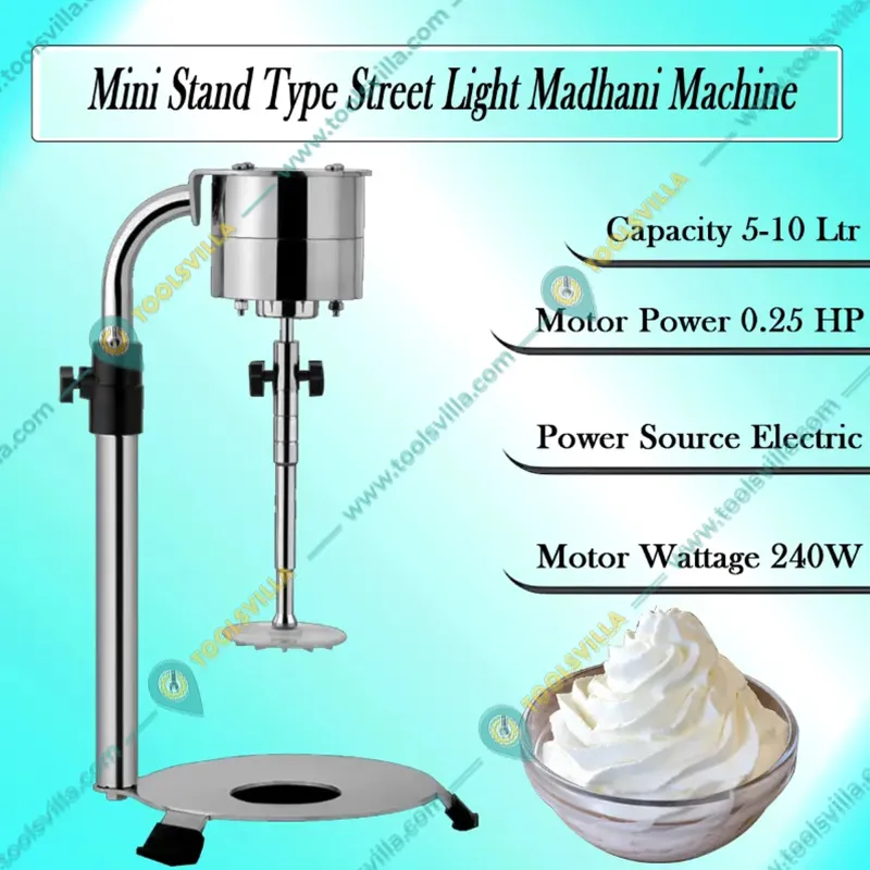 Premium Quality Mini Stand Type Street Light Madhani Machine, 0.25 HP Motor