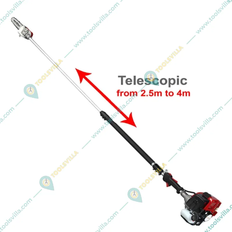 Telescopic pole pruner store
