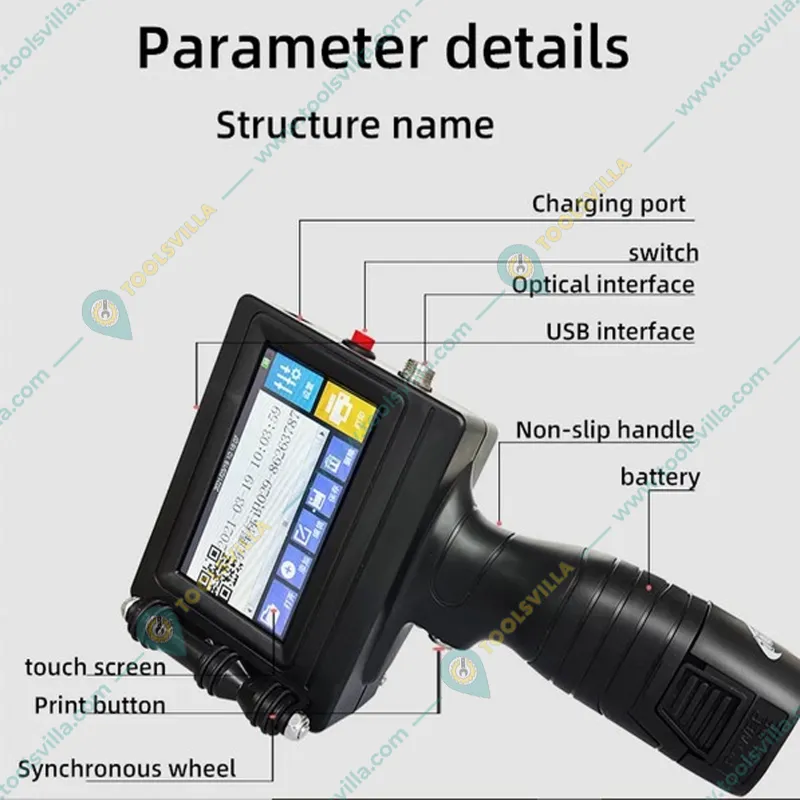 12.7mm Metal Body Logo and Barcode Printing Machine with Water Based ...