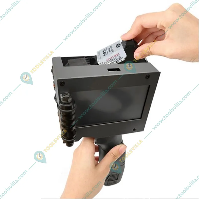 12.7mm Metal Body Logo and Barcode Printing Machine with Water Based ...