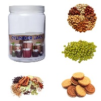 Cylinder Jars With Transparent Cap 1000ml 1500ml 2000ml