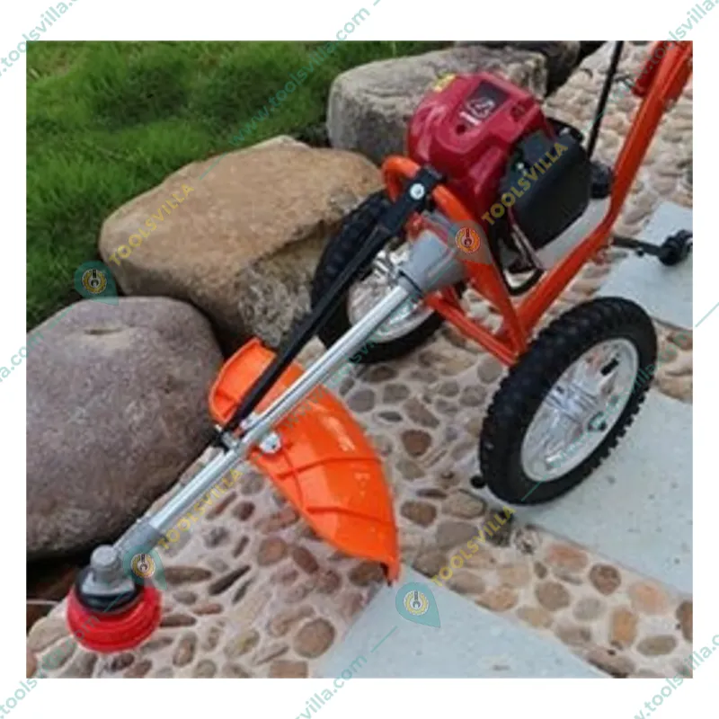 Heavy Duty 4 Stroke 35 CC Hand Push/ Trolley Type Brush Cutter with ...