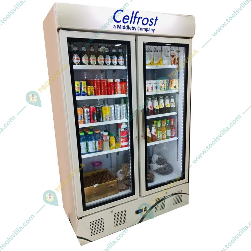 Celfrost FKG 1000 SG Two Door Upright Showcase Cooler
