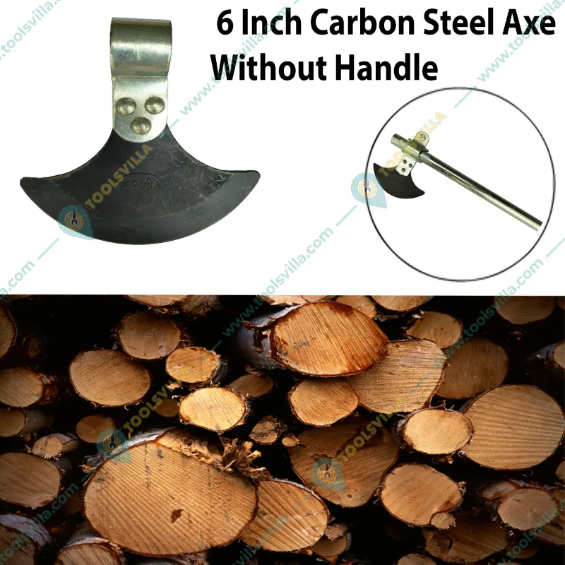 Heavy Duty 6 Inch Carbon Steel Axe without Handle