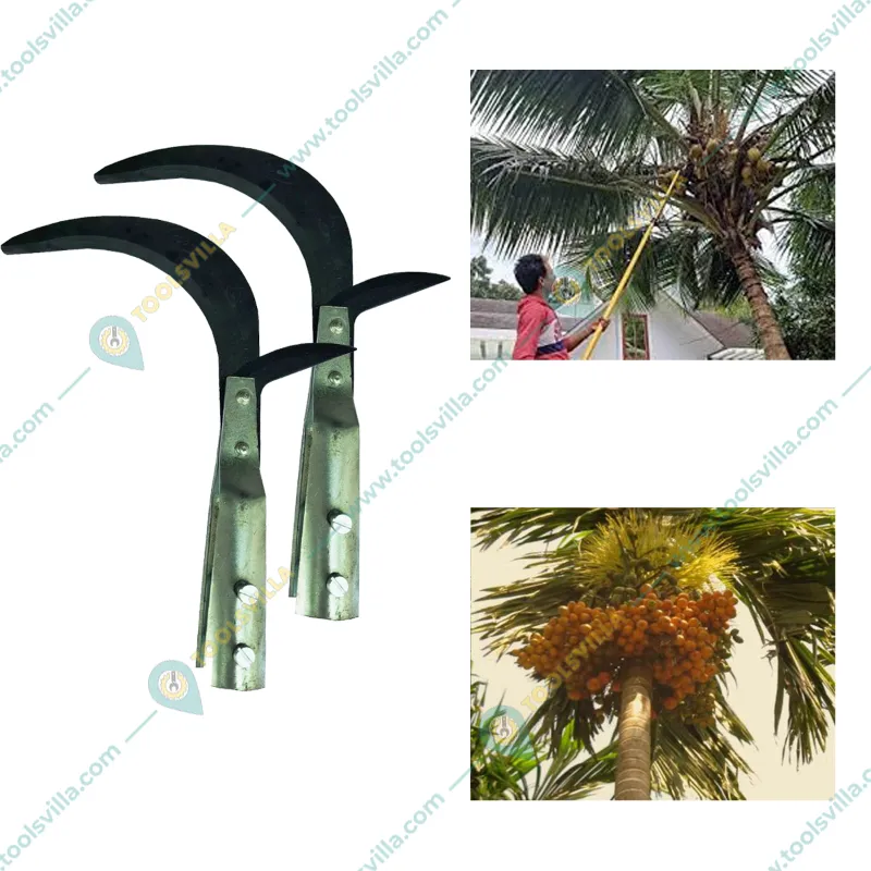 Coconut Plucker Attachment of 2 Carbon Steel Blades