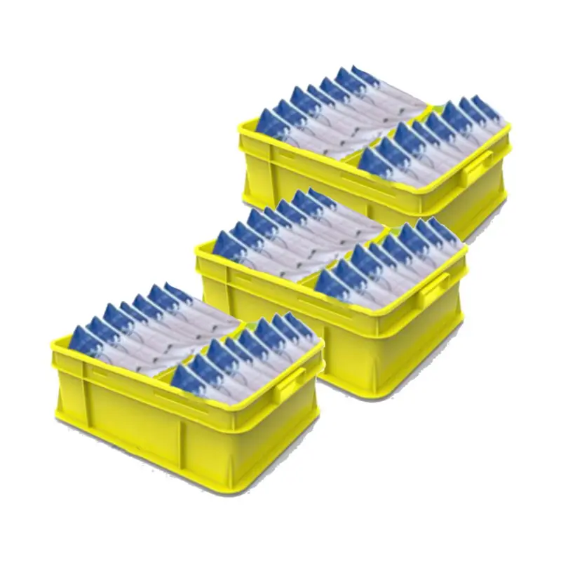 Seaplast Injection Moulded Plastic Crates, 22 Liters